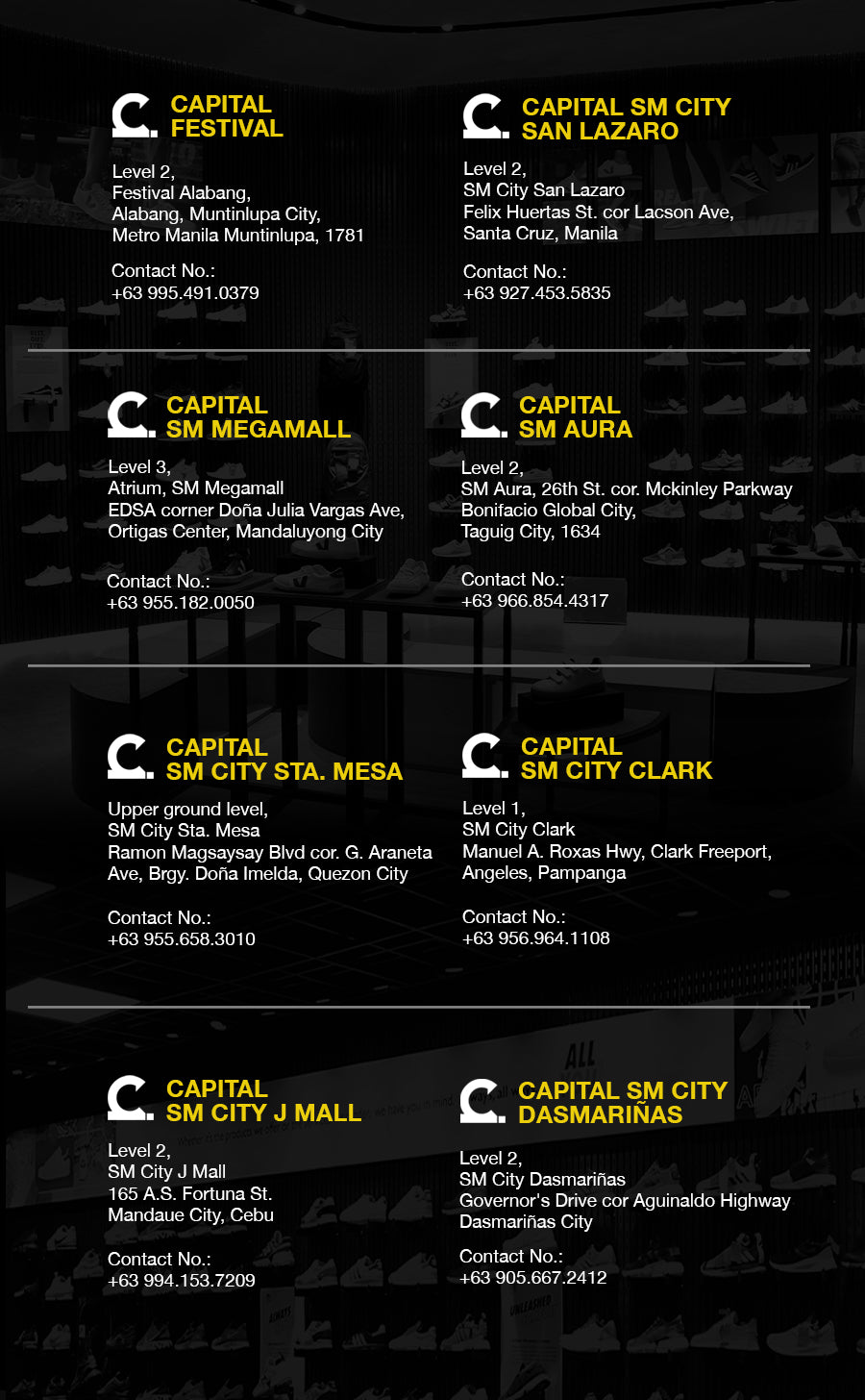 Our Stores – Capital Online